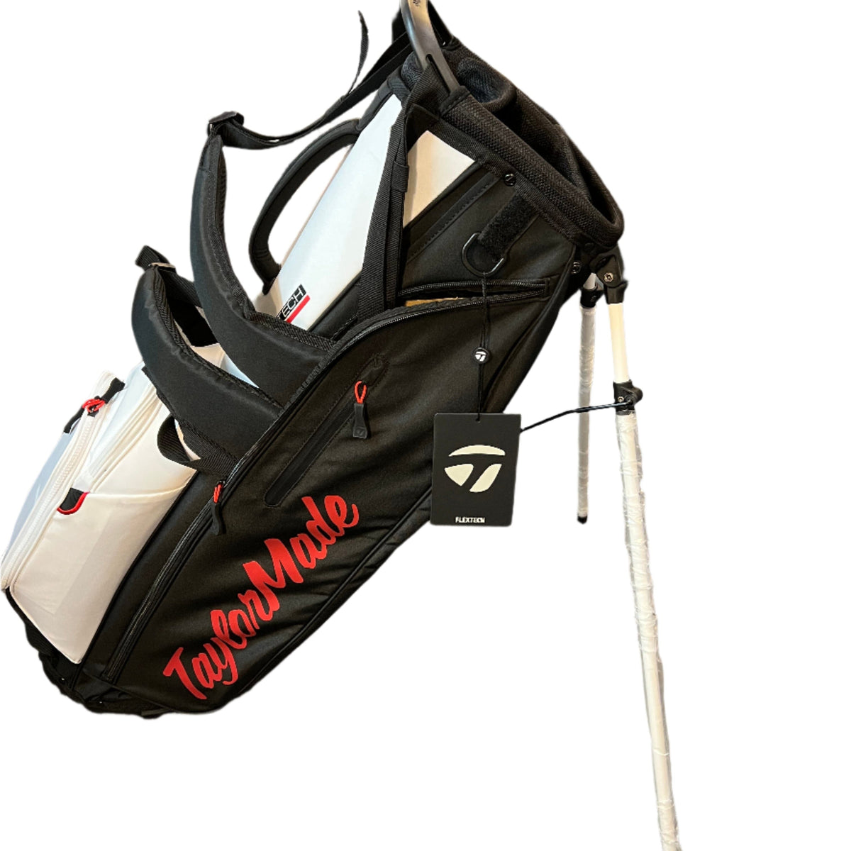 TaylorMade TM25 FlexTech Canada Stand Bag White/Black/Red – Golf Stuff